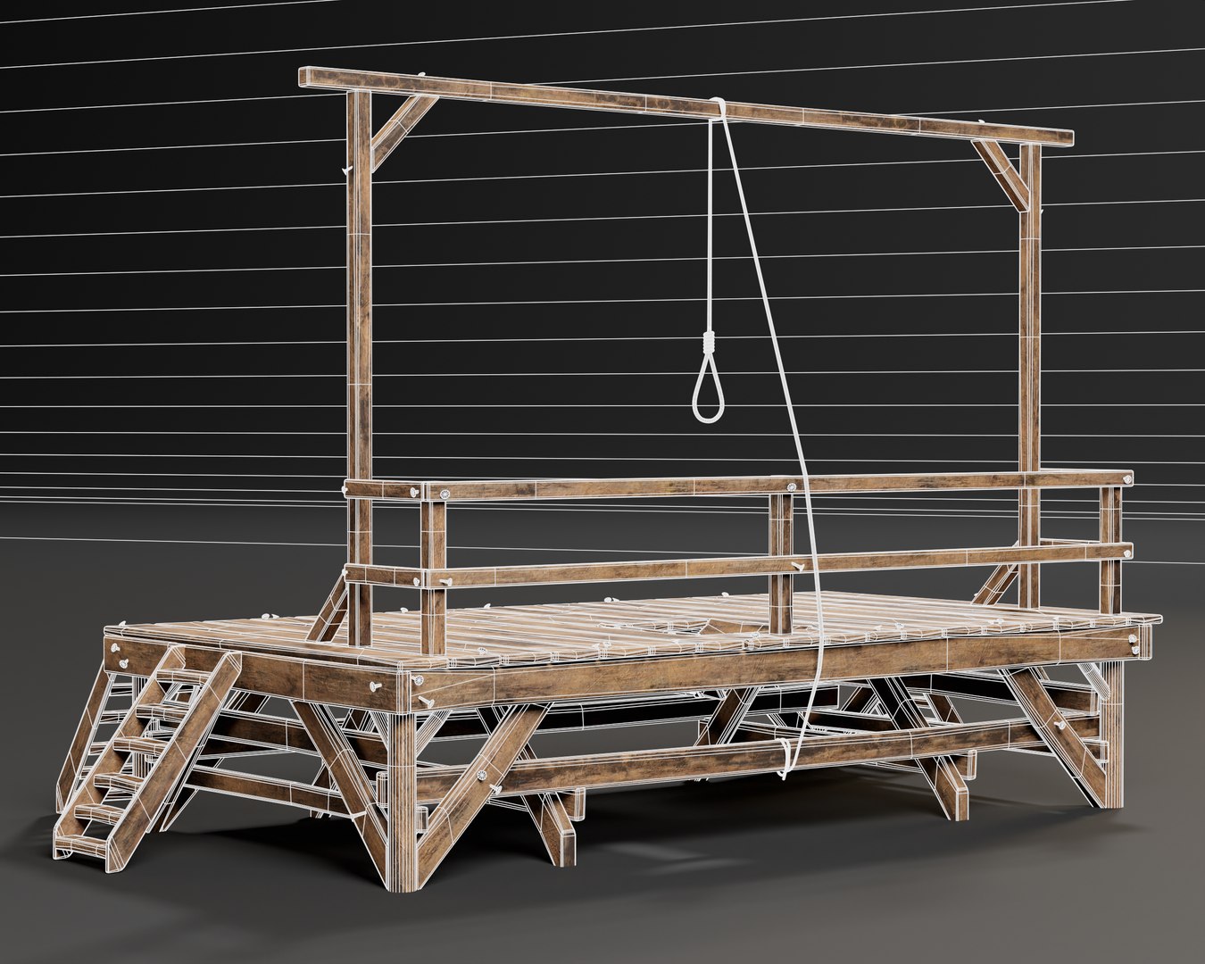 Medieval Gallow 3D Model - TurboSquid 2358007