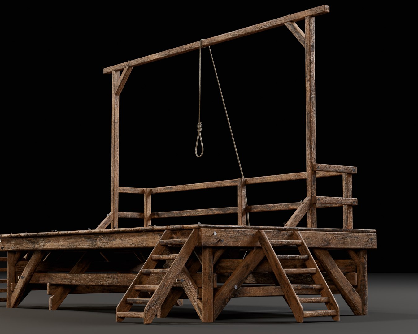 Medieval Gallow 3D Model - TurboSquid 2358007
