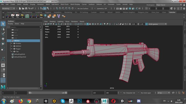 3D old rifle hk33a2 model - TurboSquid 1371925