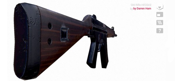3D old rifle hk33a2 model - TurboSquid 1371925