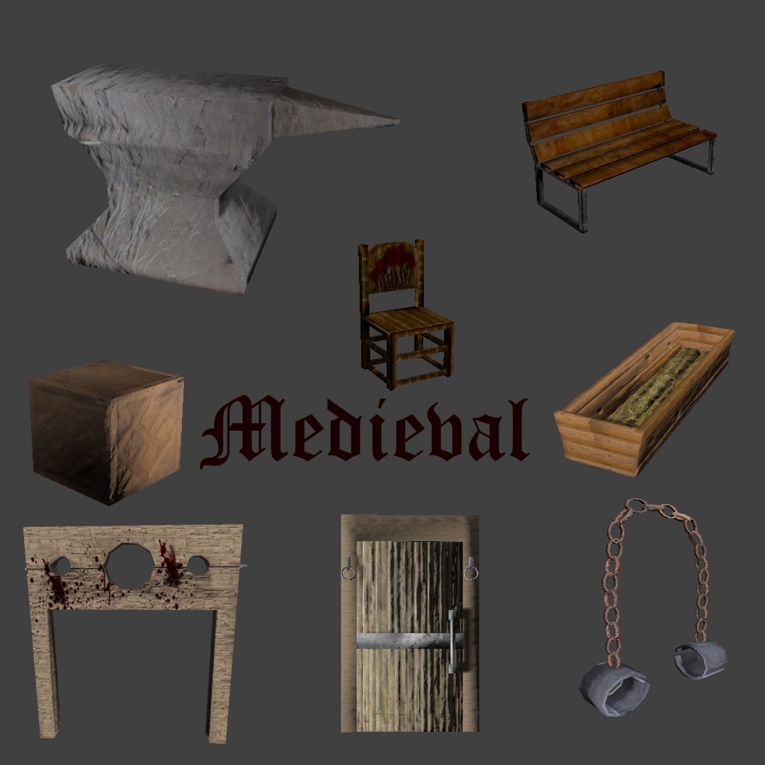 Package Medieval 3ds