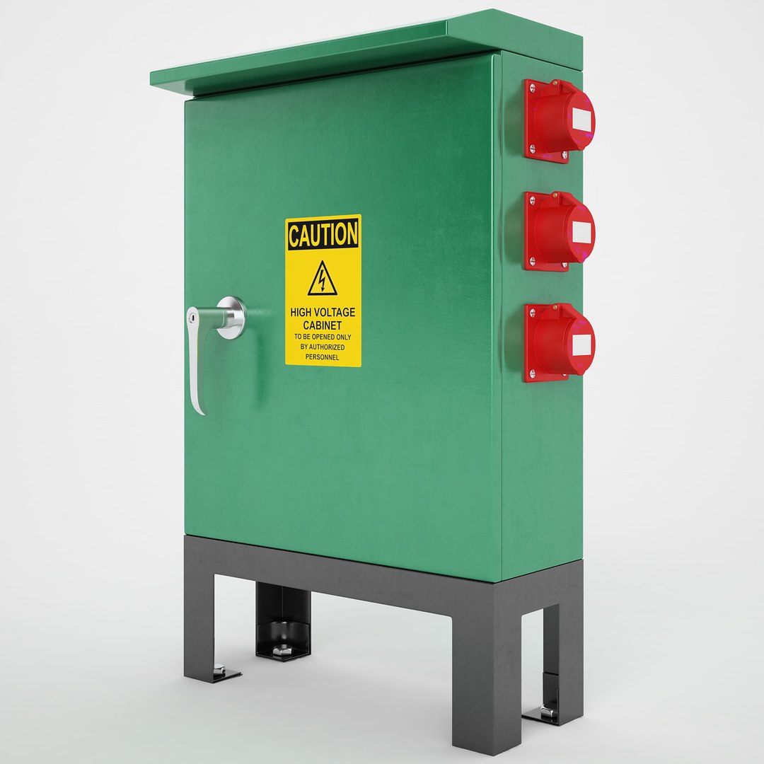 Outdoor electrical cabinet 3D model - TurboSquid 1444463