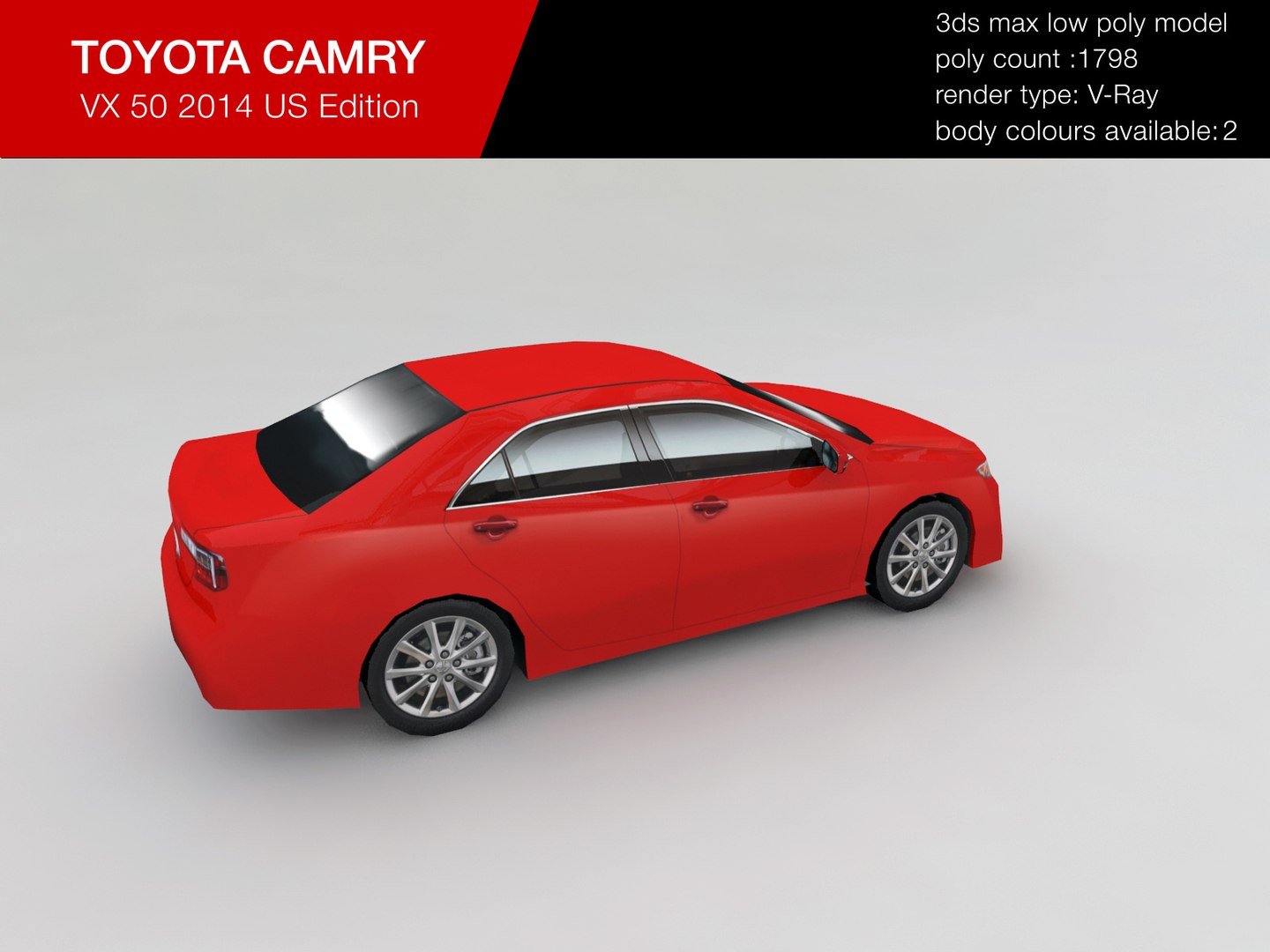 3d Model Sedan Toyota Camry