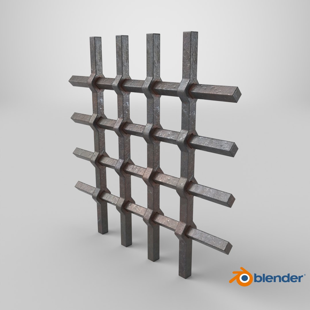 3D Old Prison Bars - TurboSquid 2460099