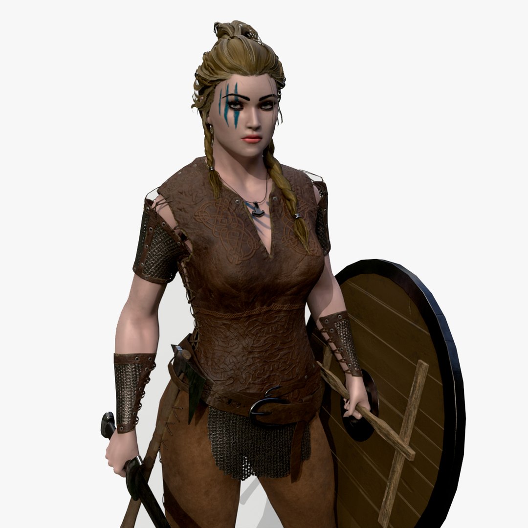 3D Viking Shieldmaiden - TurboSquid 1951744