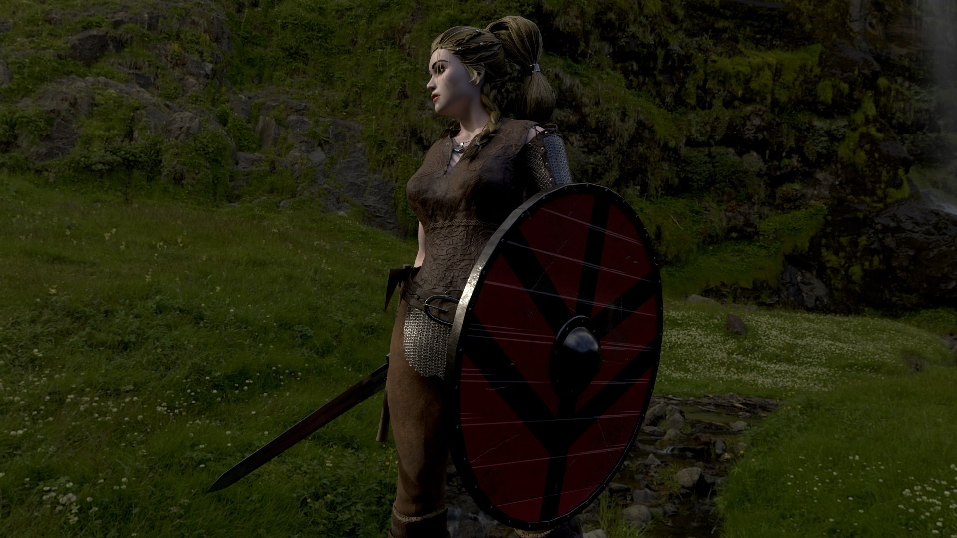 3D Viking Shieldmaiden - TurboSquid 1951744