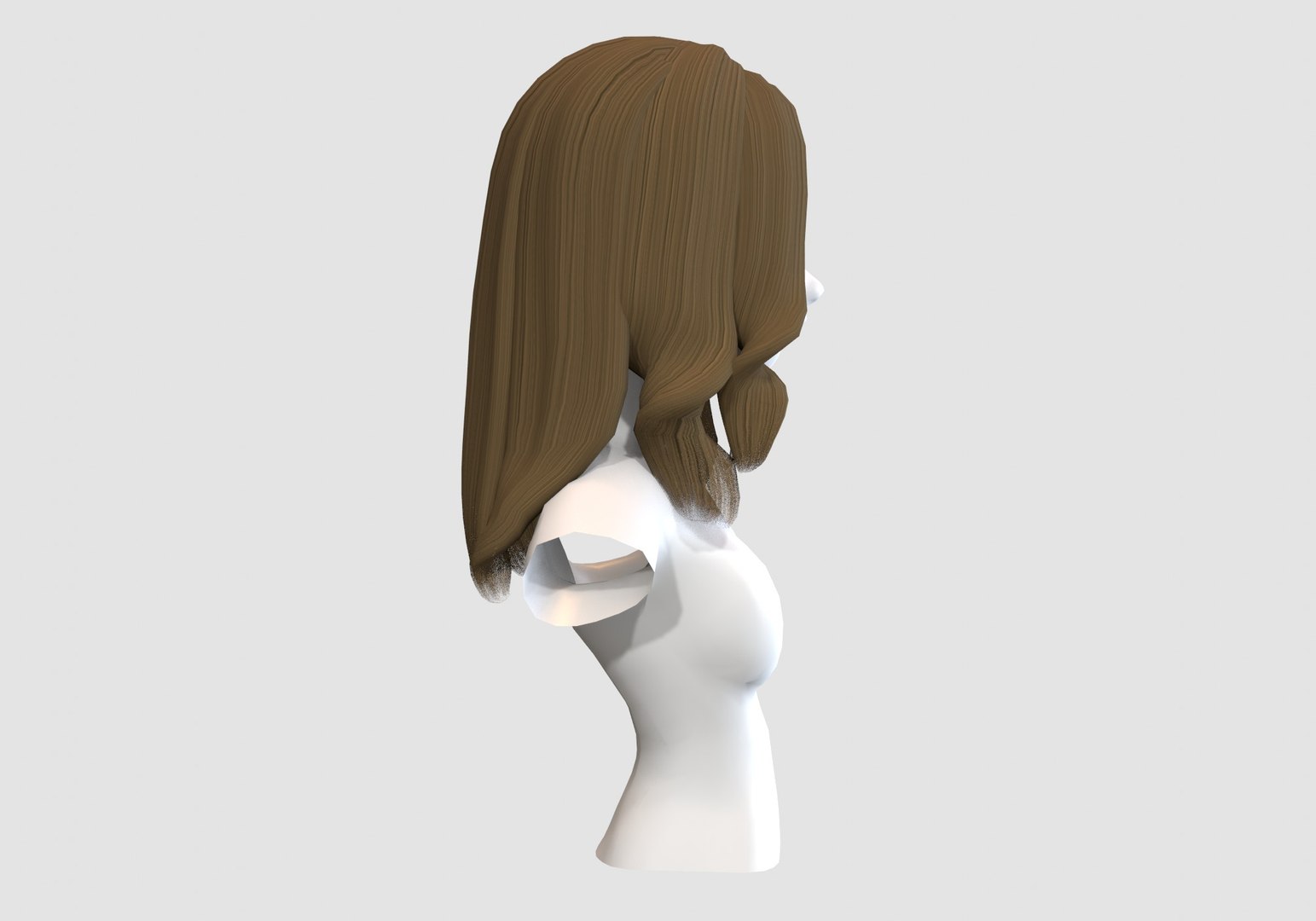 Wavy cartoon hairstyle 3D - TurboSquid 1921596