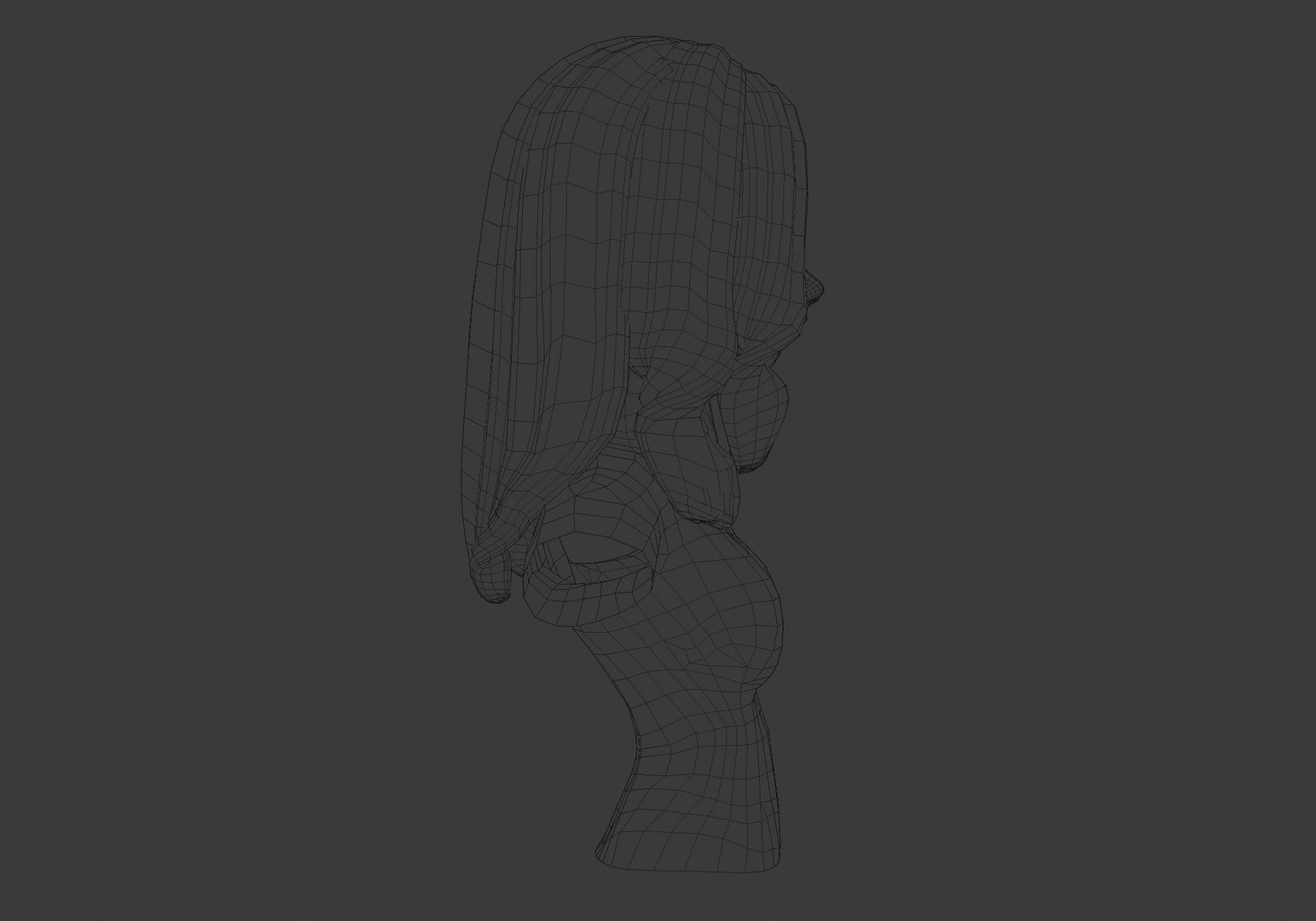 Wavy cartoon hairstyle 3D - TurboSquid 1921596