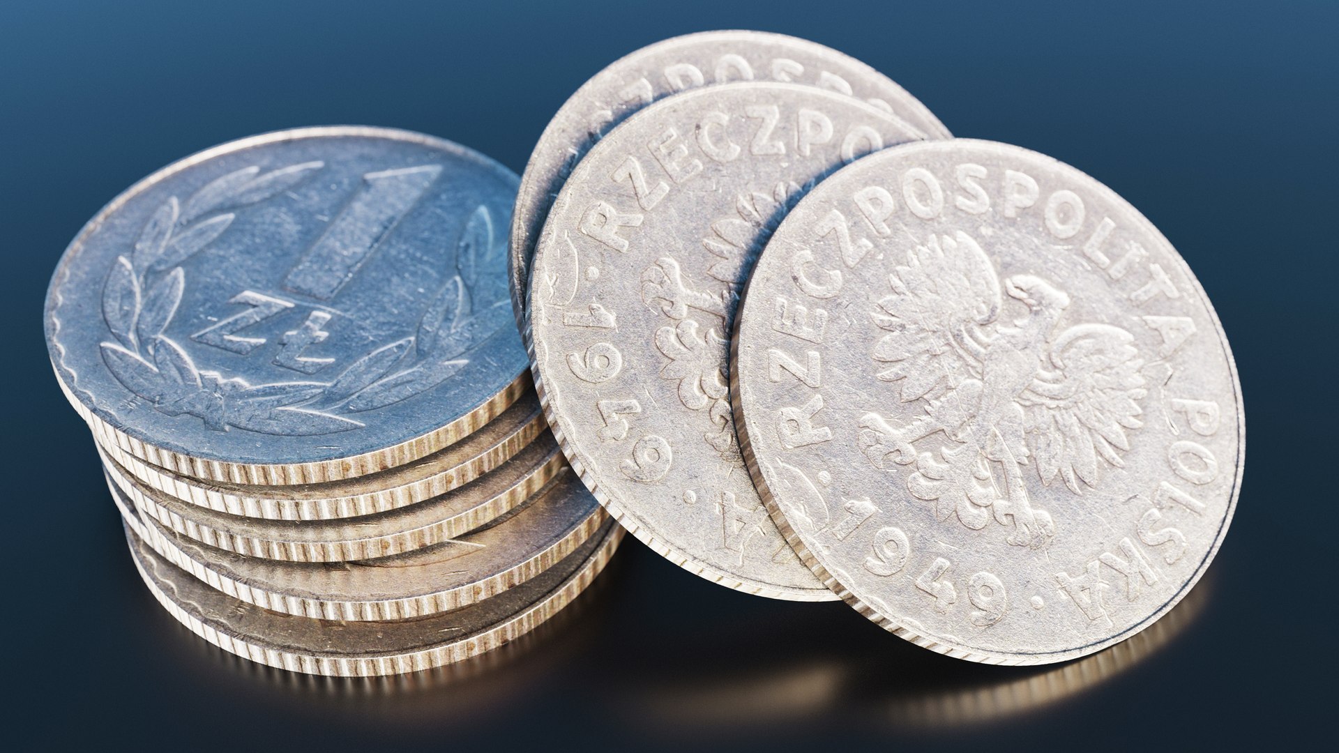 Polish 1 Zloty Coin From 1949 3D Model - TurboSquid 2404666