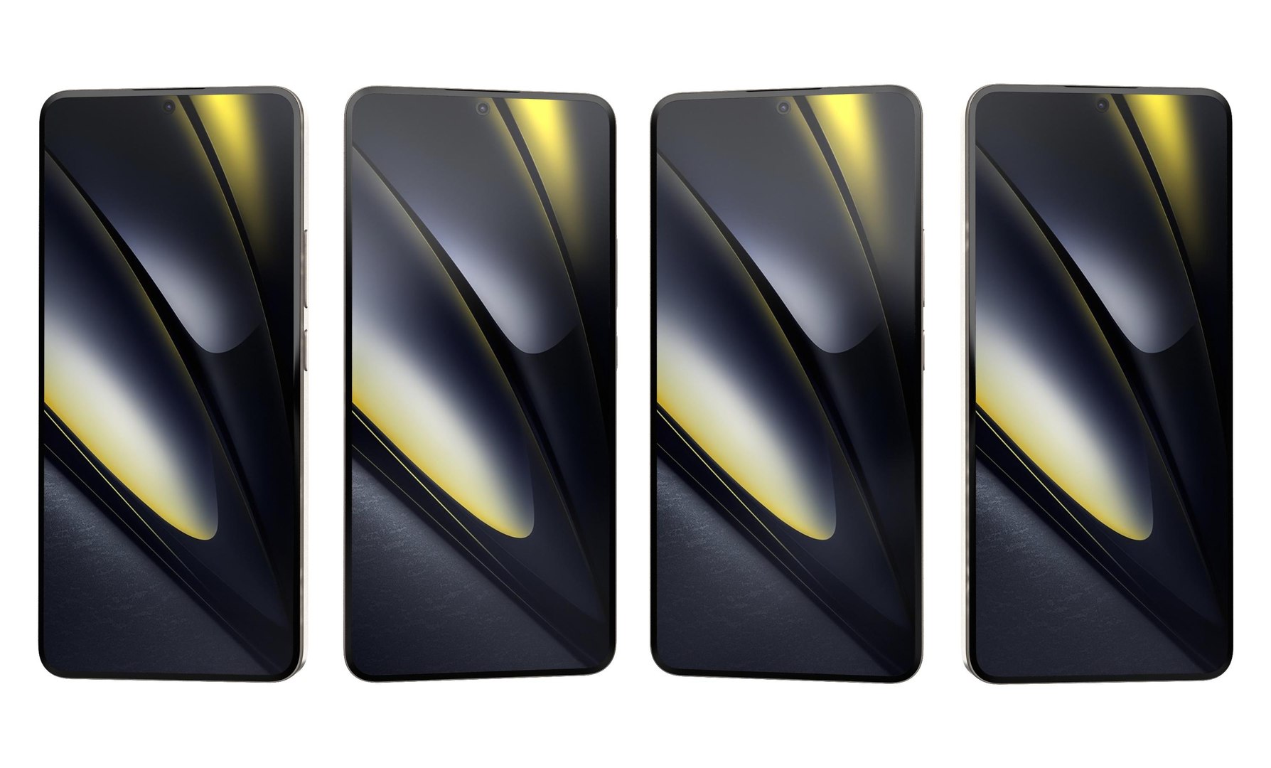 3D Xiaomi Poco F6 Gold Model - TurboSquid 2237360