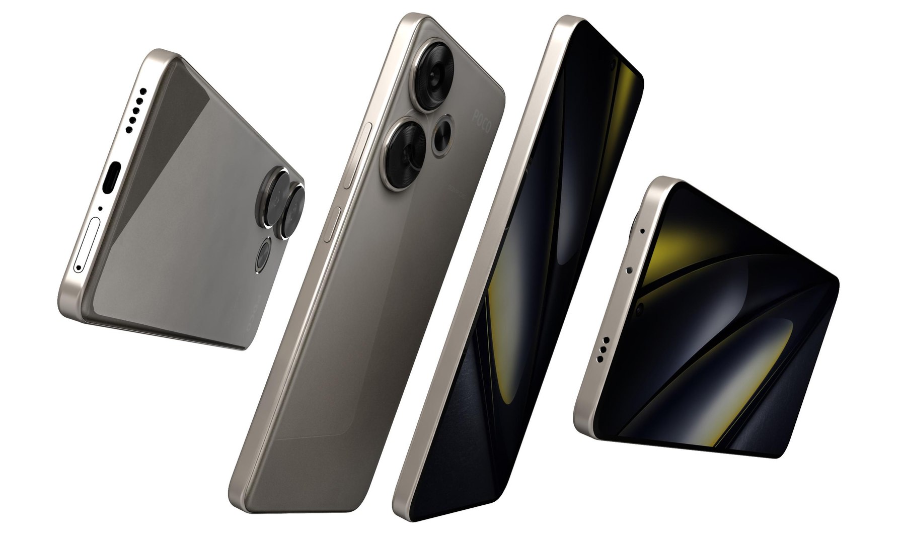 3D Xiaomi Poco F6 Gold Model - TurboSquid 2237360