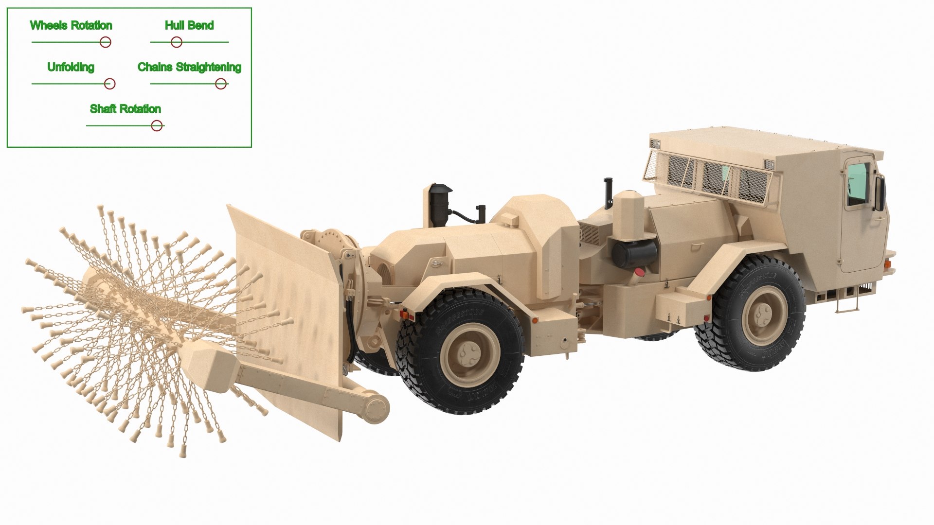 Hydrema 910 Mine Clearing Vehicle Sand Rigged Model - TurboSquid 2097749
