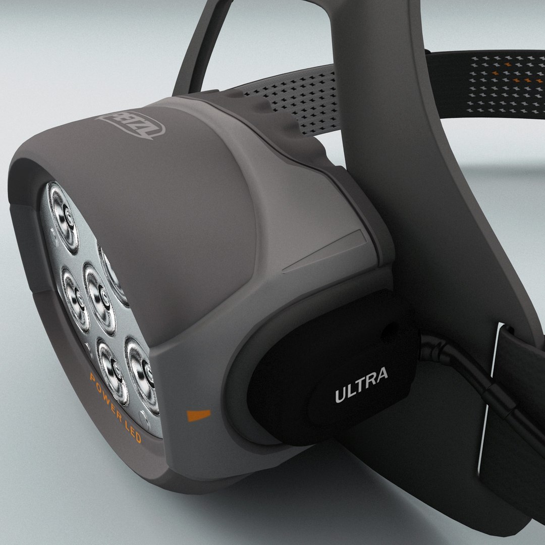 3d Model Headlamp Petzl V2