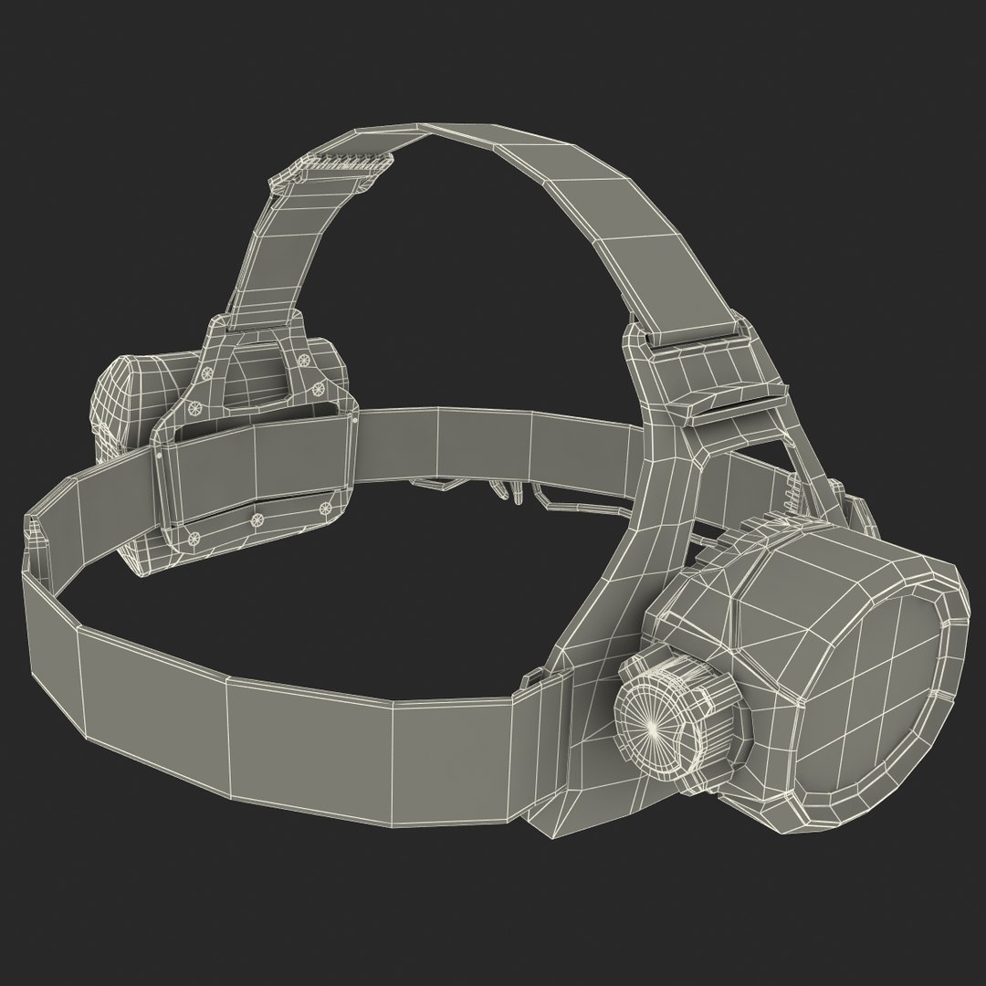 3d Model Headlamp Petzl V2