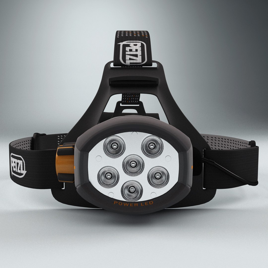 3d Model Headlamp Petzl V2
