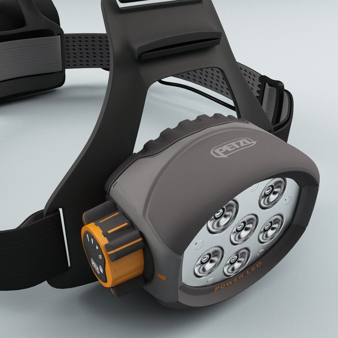 3d Model Headlamp Petzl V2