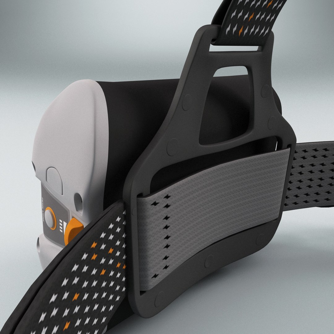 3d Model Headlamp Petzl V2