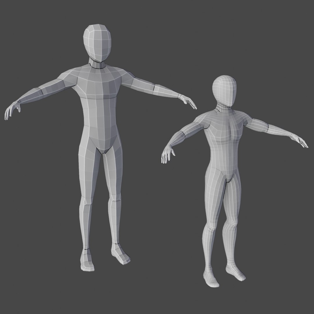 3D BASE Model HUMAN Man BLENDER - TurboSquid 2348946