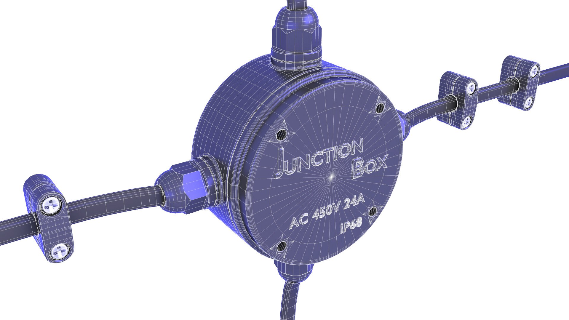 3D Round Cable Junction Box 35 - TurboSquid 1857870