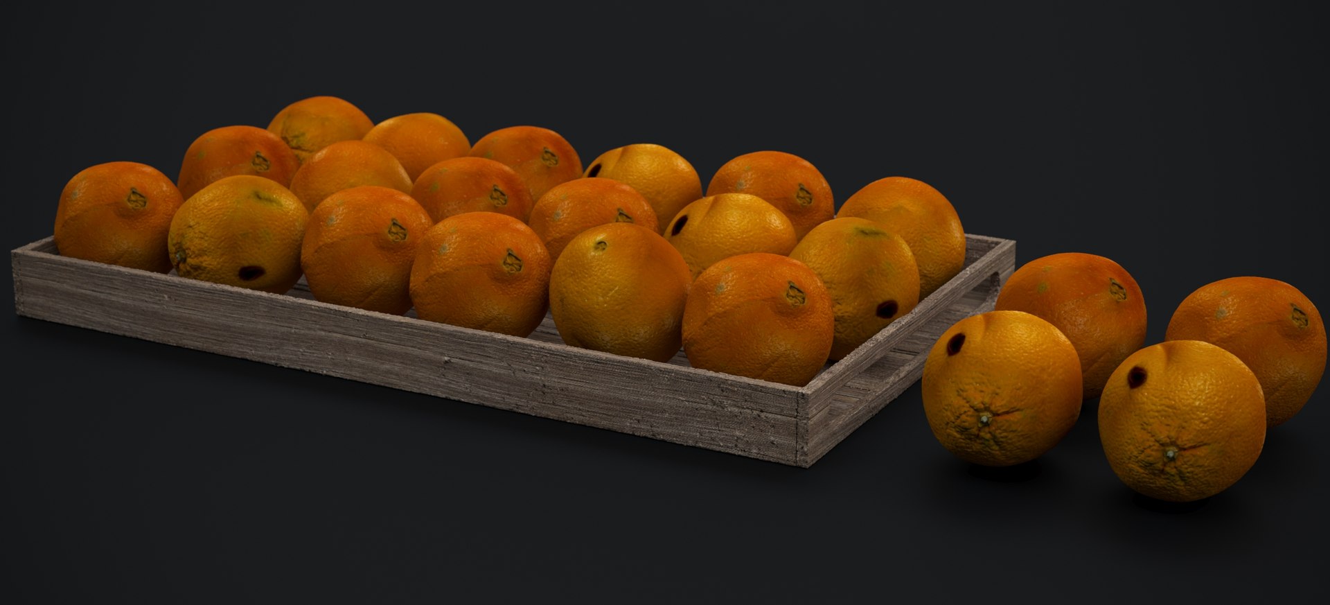 ORANGE FRUIT WOODEN CRATE 2024 3D Model - TurboSquid 2249337