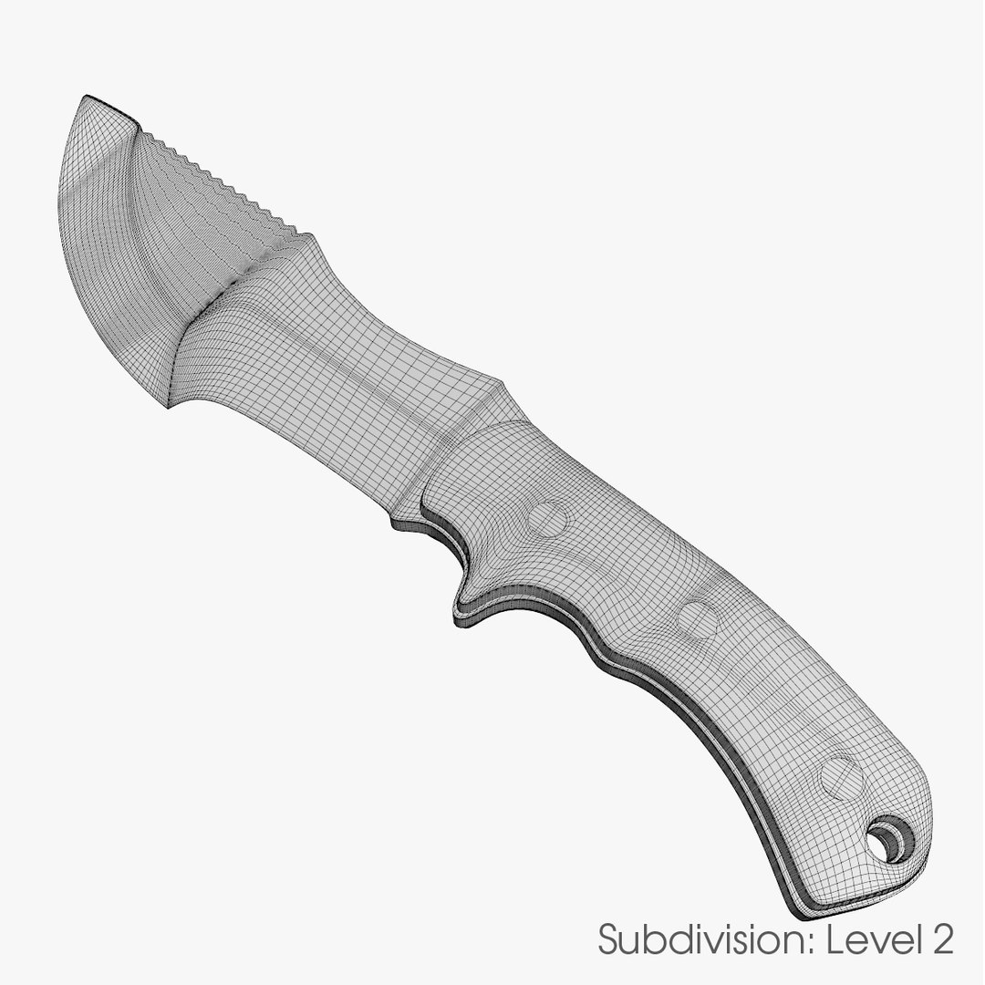 knife blade weapon 3d model
