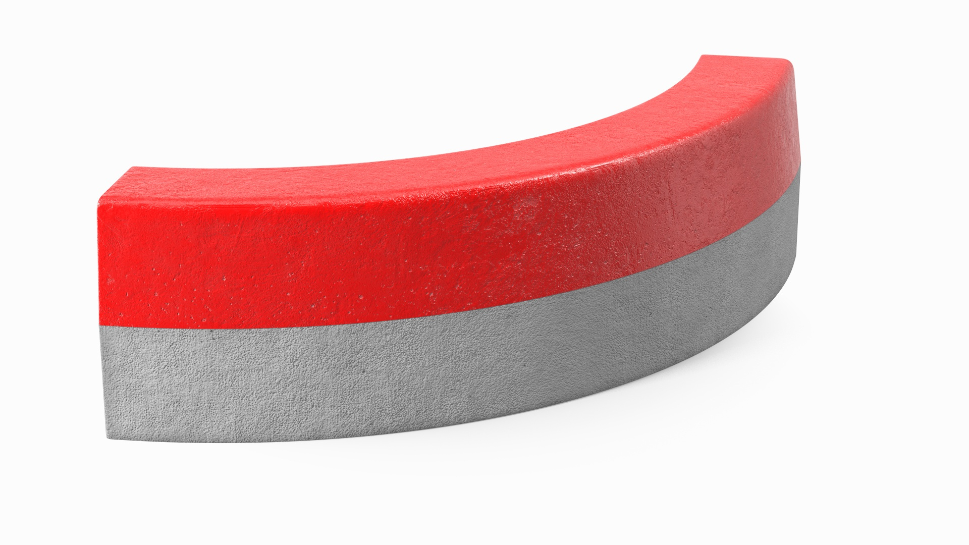 3D Sidewalk Curb Curved Red - TurboSquid 2031256