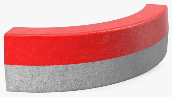 3D Sidewalk Curb Curved Red - TurboSquid 2031256