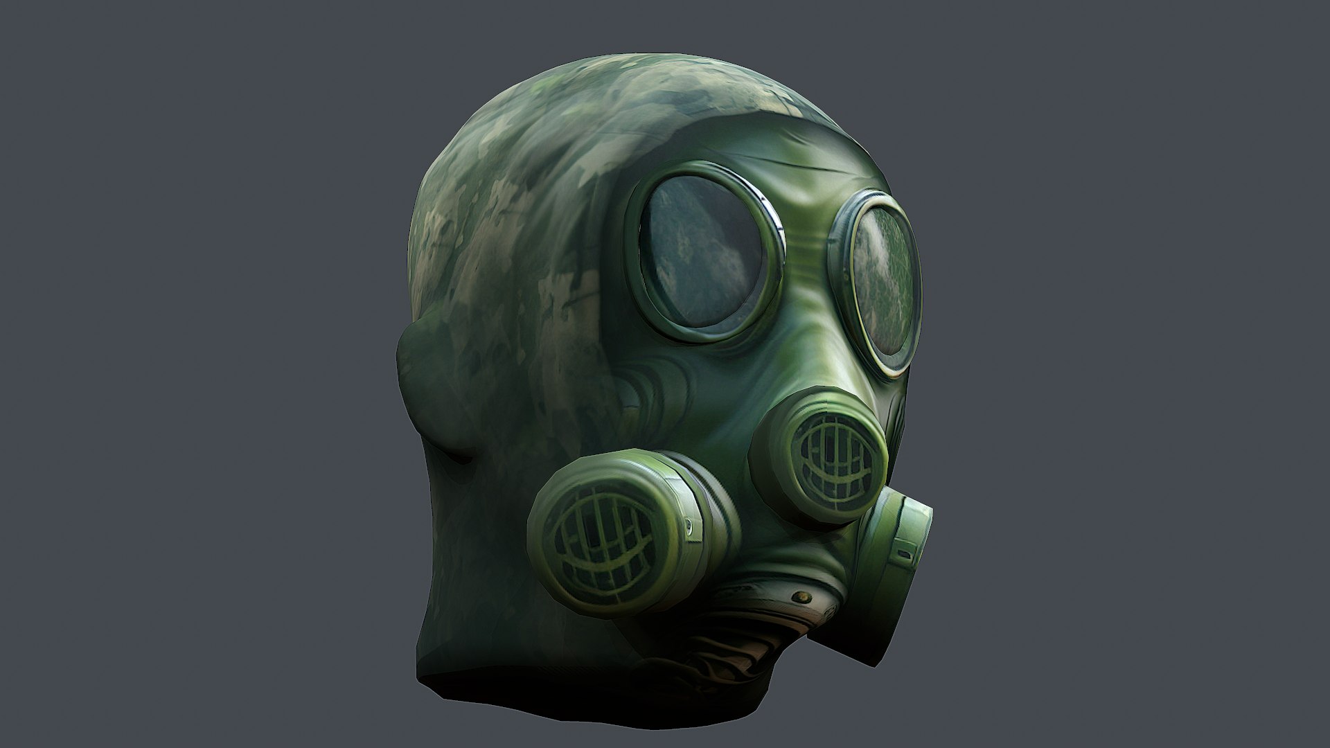 3D Gas Mask Helmet Military Combat Soldier Armor Scifi Fantasy 3D Model ...