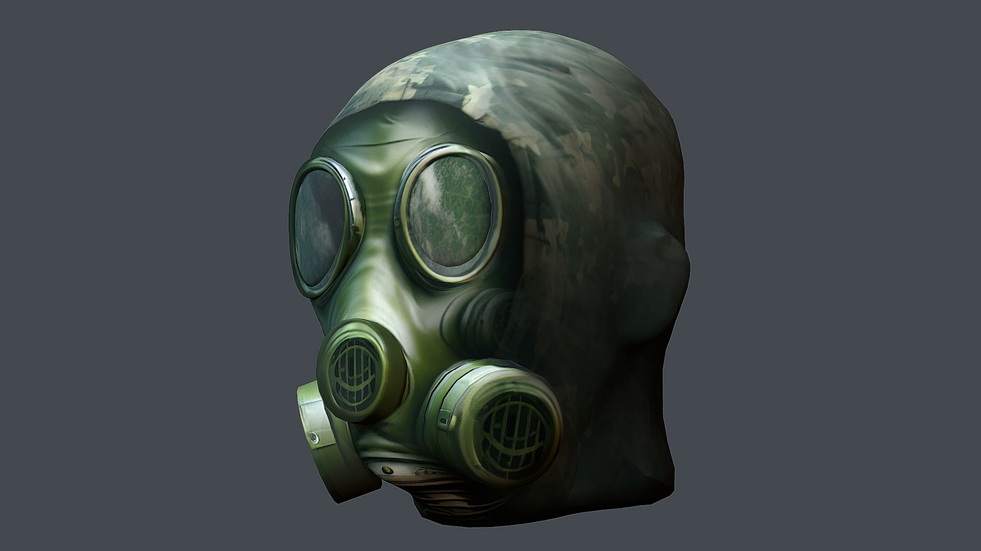 3D Gas Mask Helmet Military Combat Soldier Armor Scifi Fantasy 3D Model ...