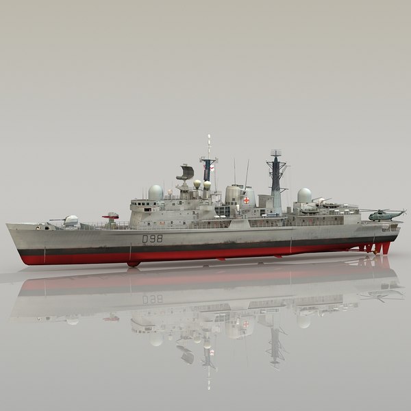 3d hms york d98 type model