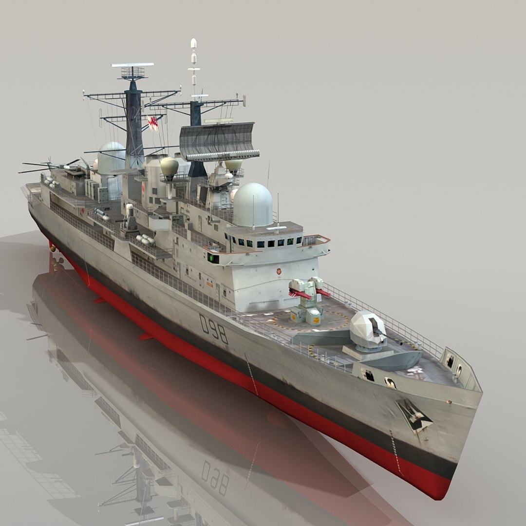 3d hms york d98 type model