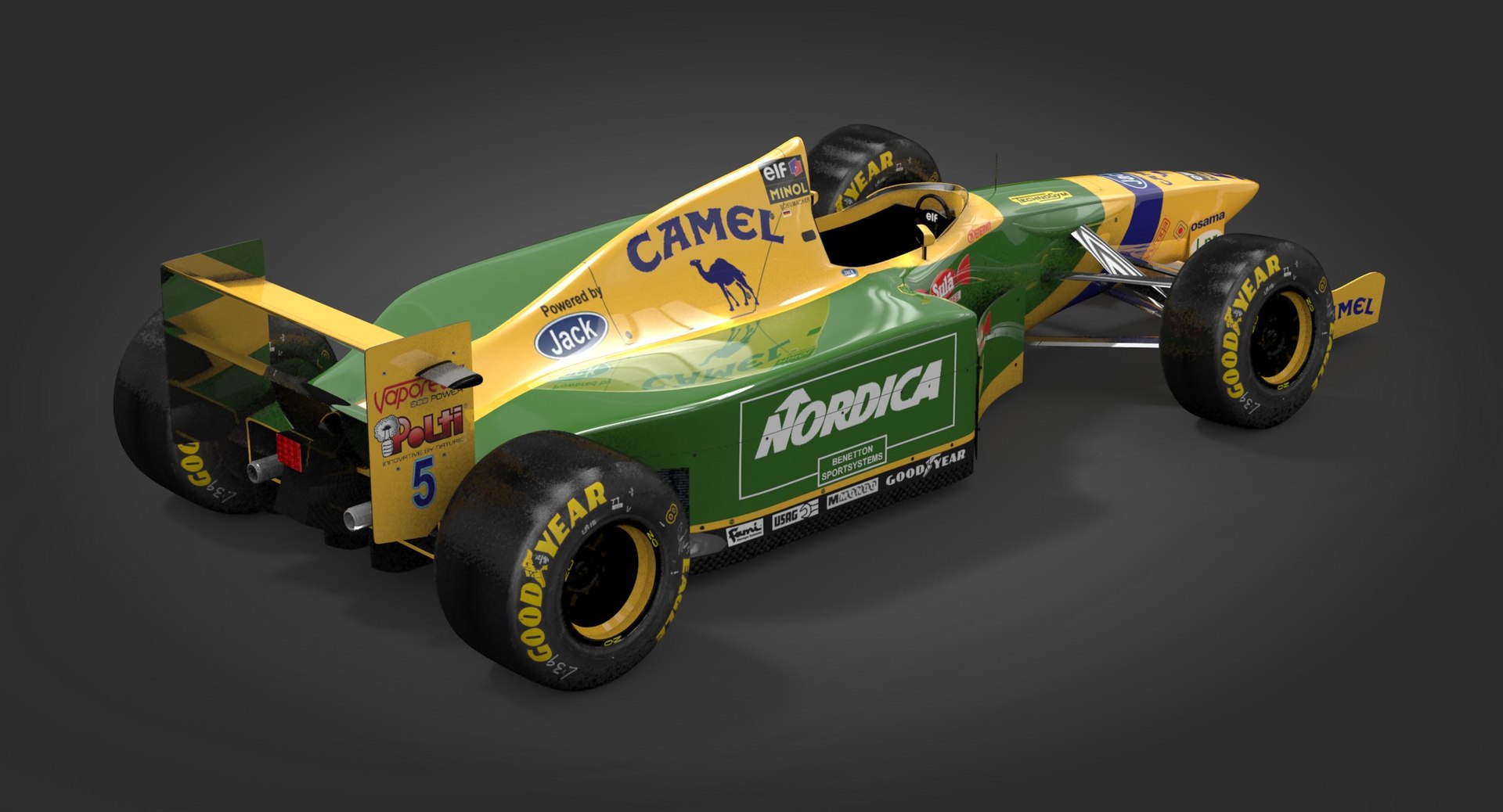 3d Model Benetton B193
