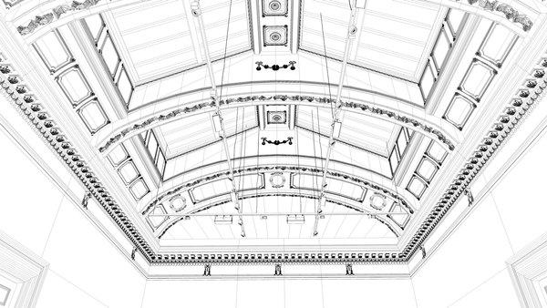 3D model Museum Interior - London National Gallery - Room 4 ...