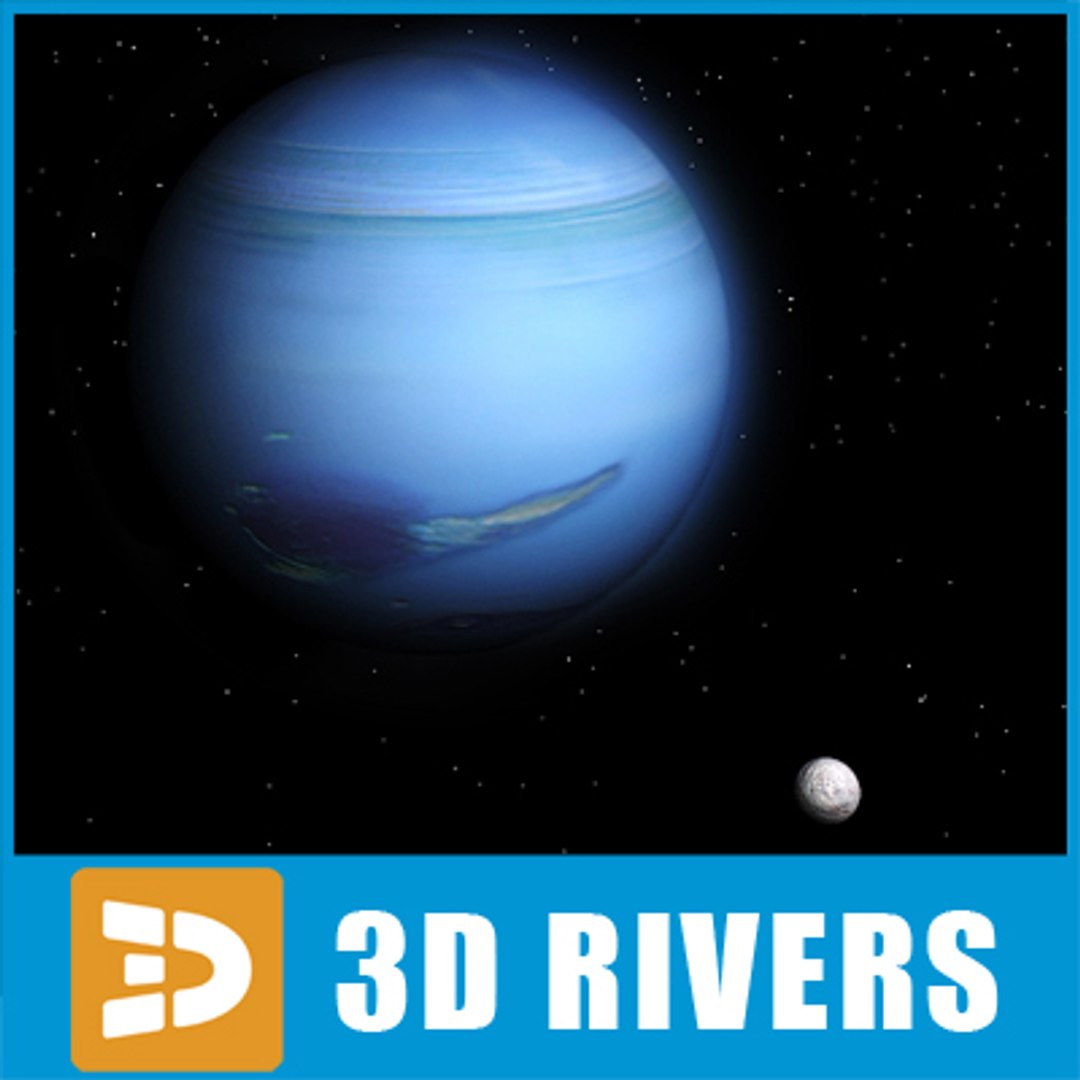 Neptune Planets Satellite 3d Model