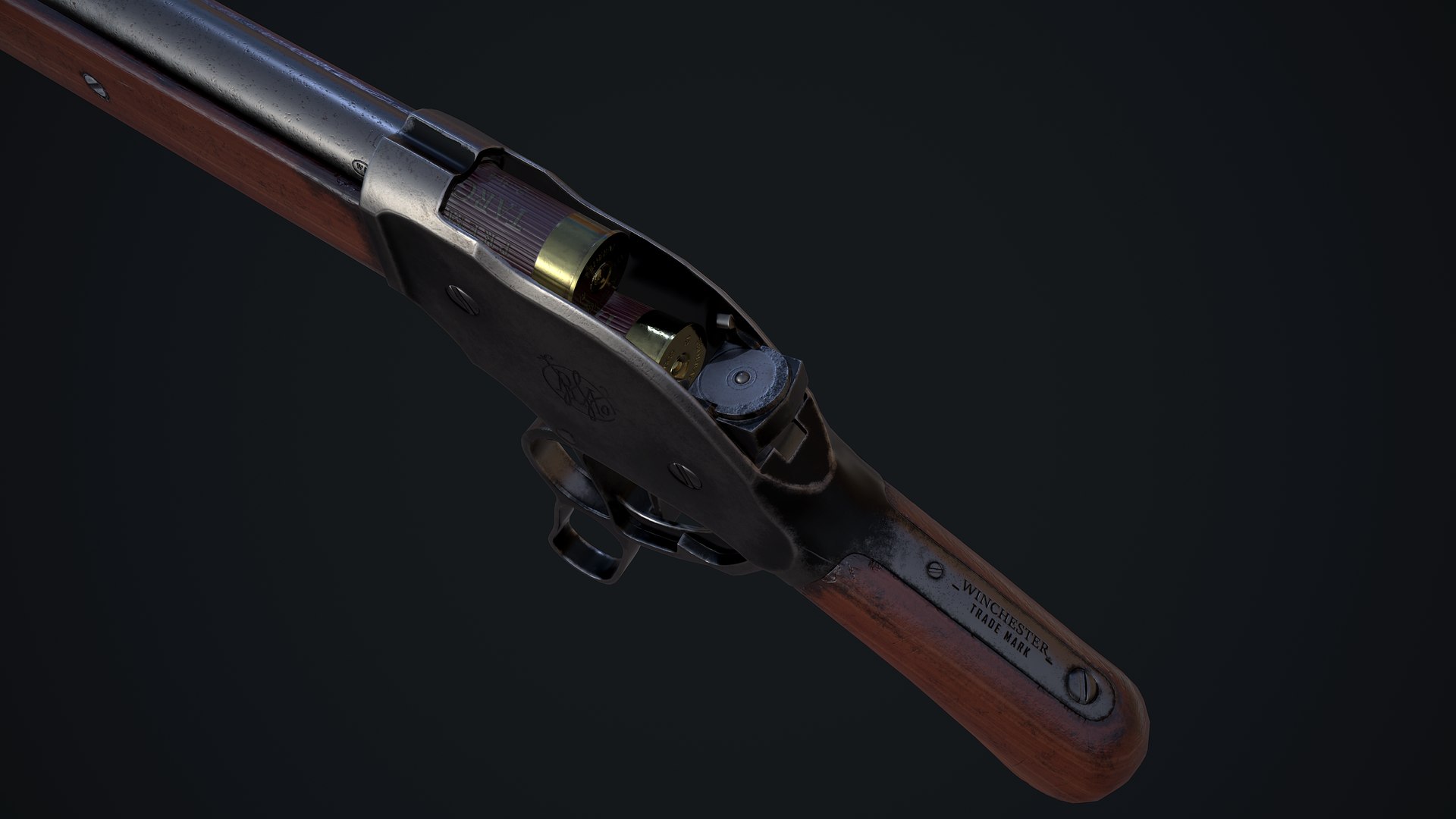 Winchester M1887 3D Model - TurboSquid 1227821