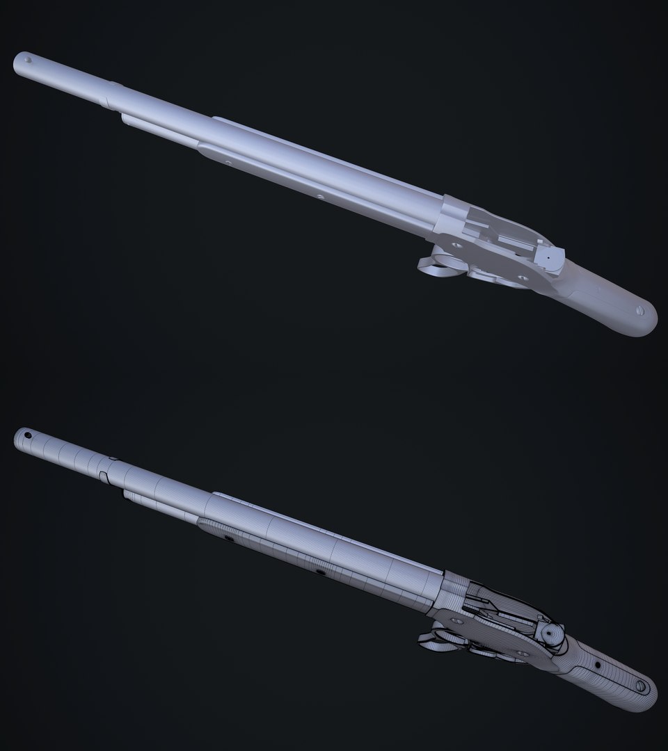 Winchester M1887 3D Model - TurboSquid 1227821