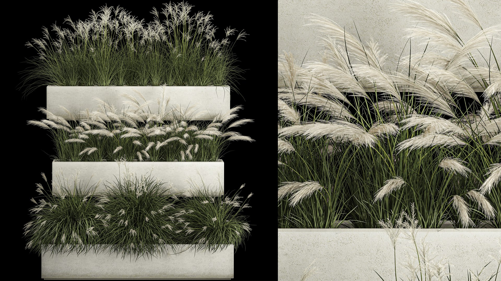 3D Bushes For Landscape Design Of Outdoor Flowerpots 1132 Model ...