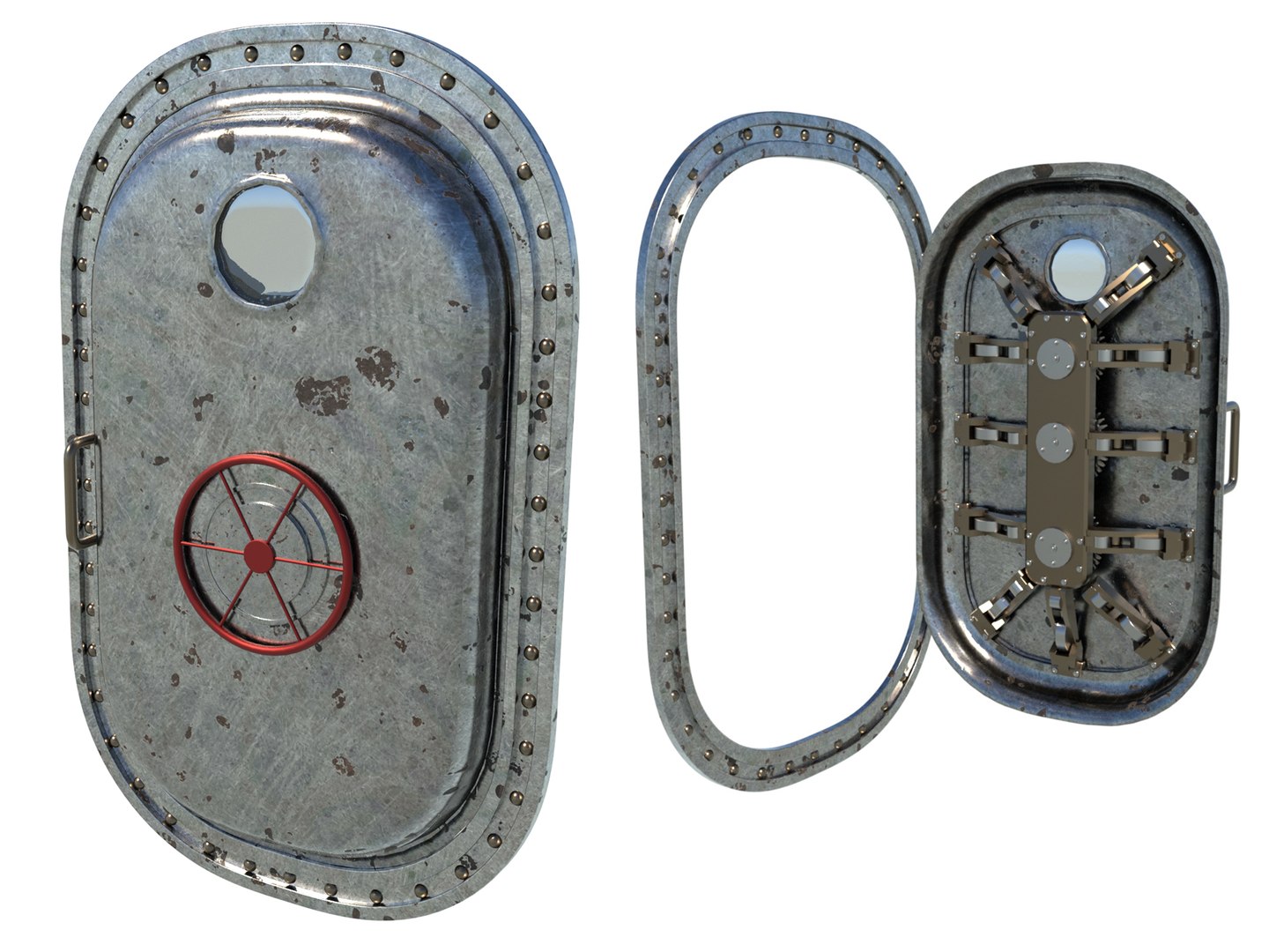 Submarine Lock Door 3D Model - TurboSquid 2317956