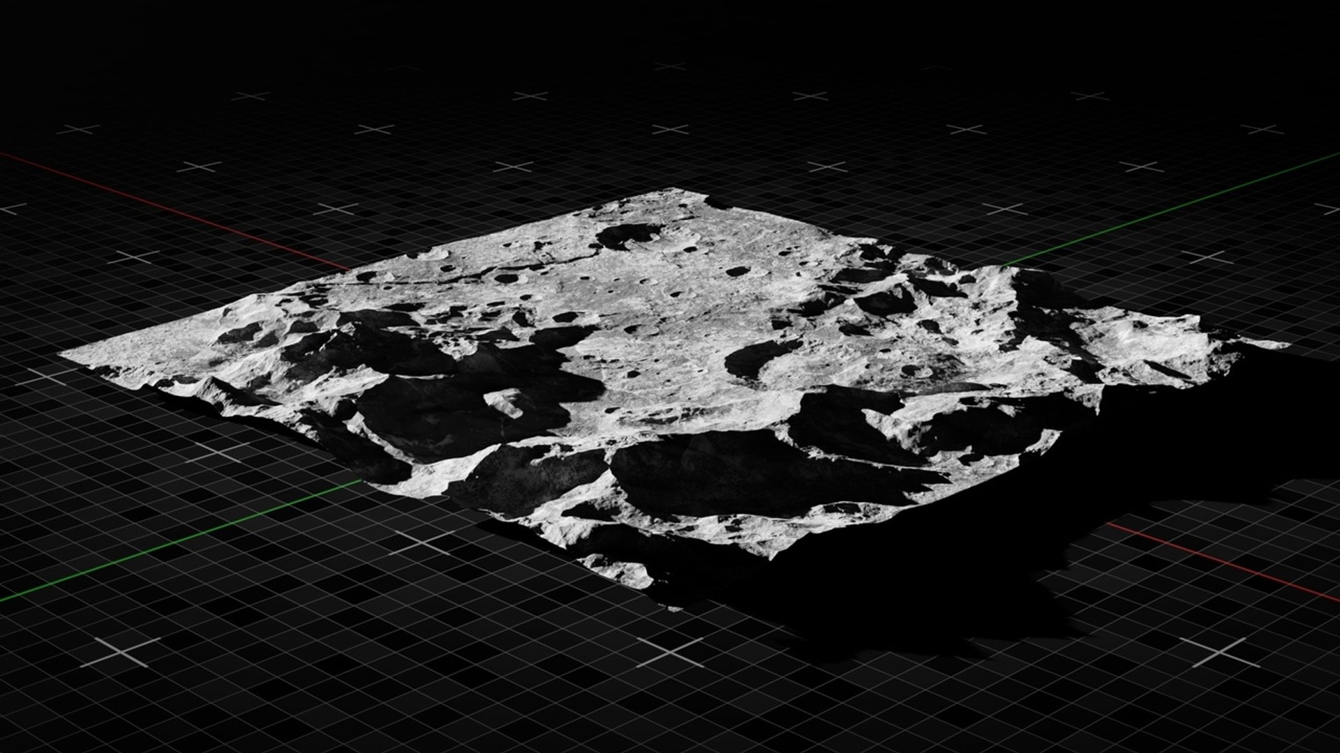 Moon Terrain Pack 3D Model - TurboSquid 2385018