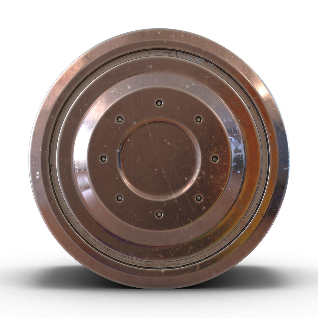 industrial anodized end cap 3d model