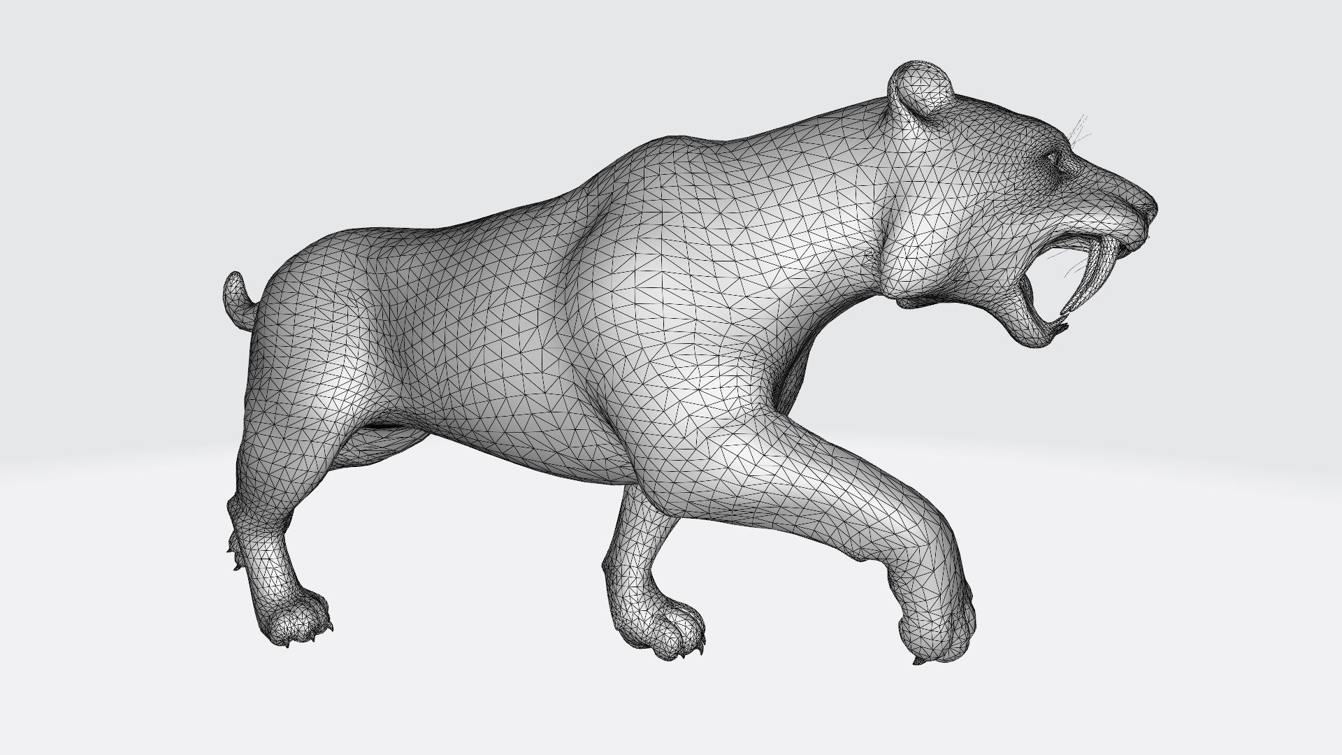 Saber Toothed Cat 3D Model Ready To Print 3D Model - TurboSquid 2285558