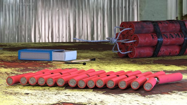 String of Firecrackers 3D - TurboSquid 1851764