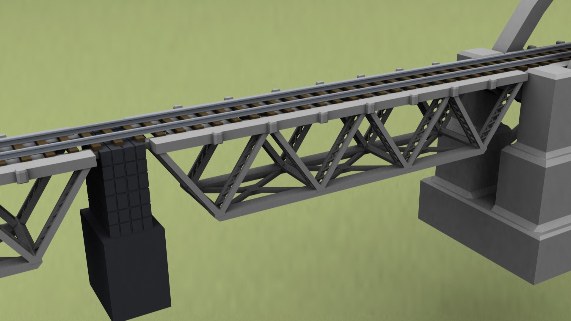 3D Steel Railway Bridge Model - TurboSquid 1200786