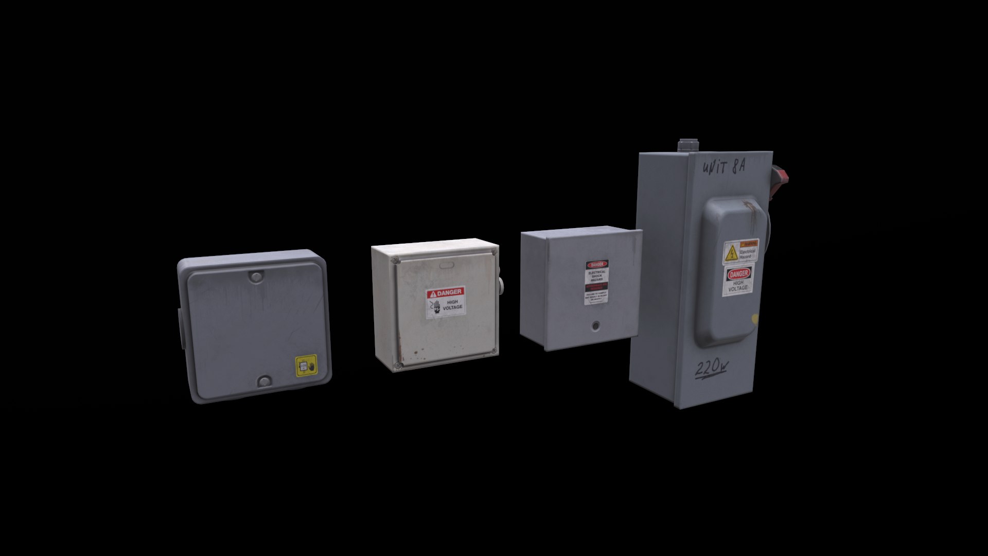 Electrick Boxes 3D Model - TurboSquid 1355202