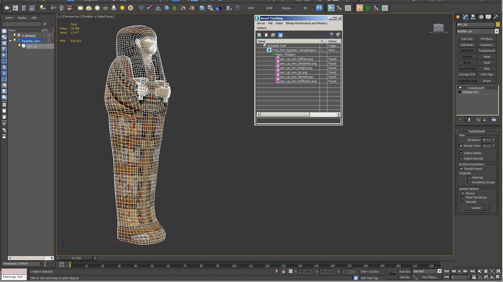 Egyptian Sarcophagus Model - TurboSquid 1445523