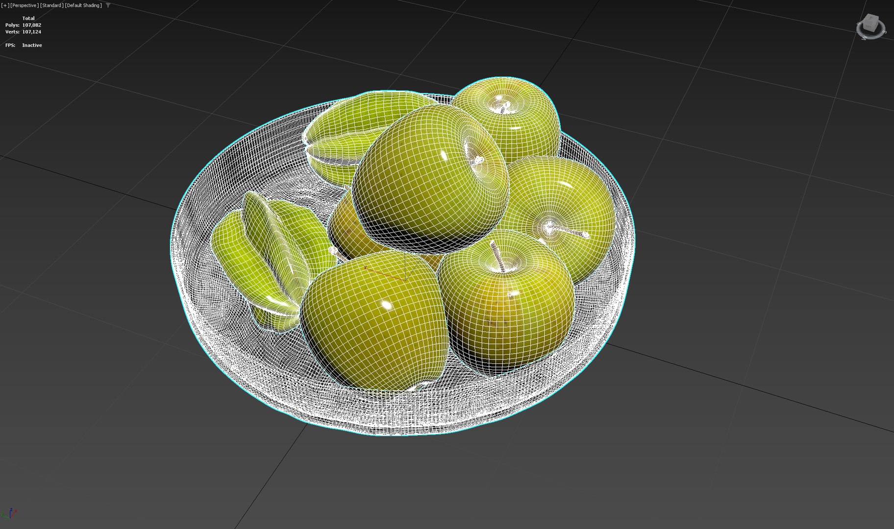 3D Realistic Apple With Leaf Low-poly Model - TurboSquid 2339313