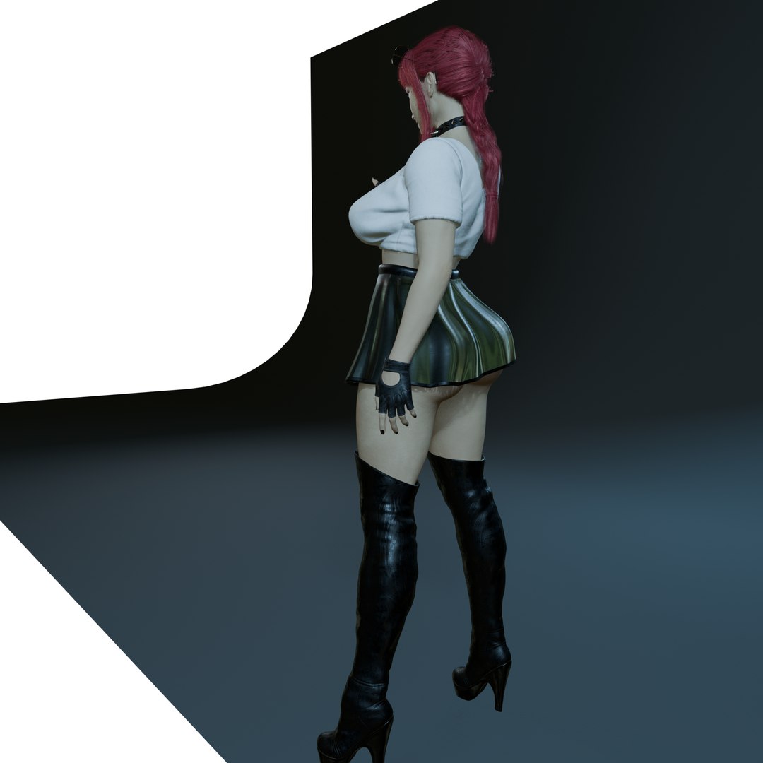 3D Curvy Woman Pointing Model - TurboSquid 2478119