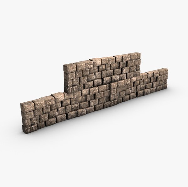 3ds max stone block wall