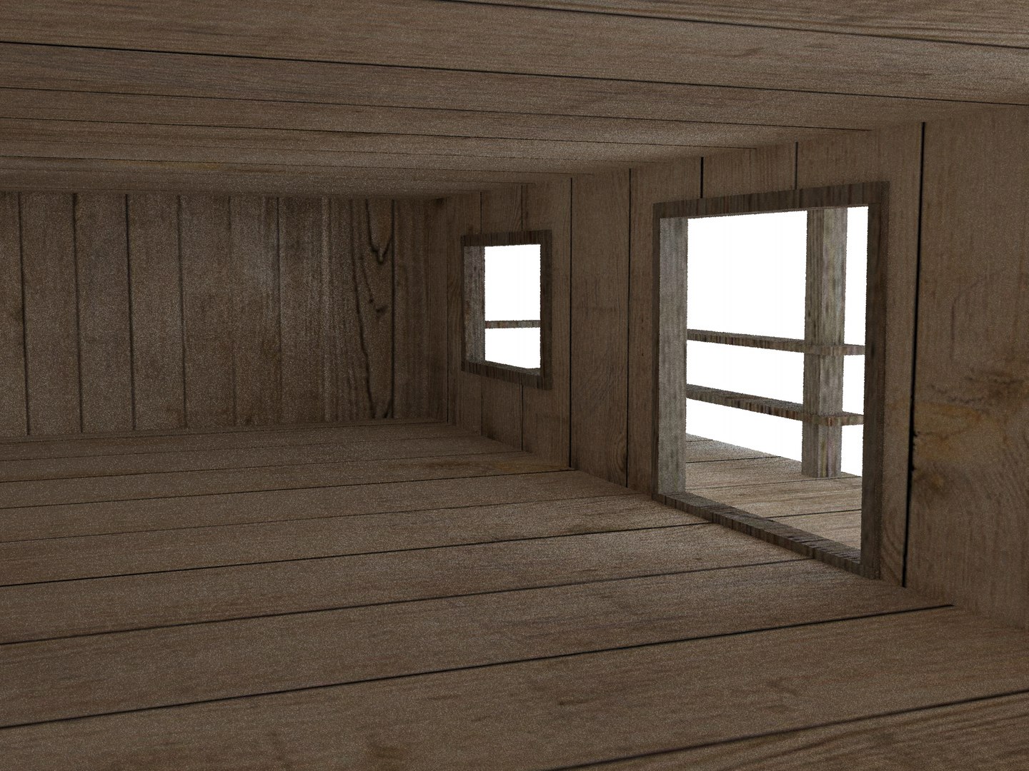 Wood Saloon Model - TurboSquid 1178861