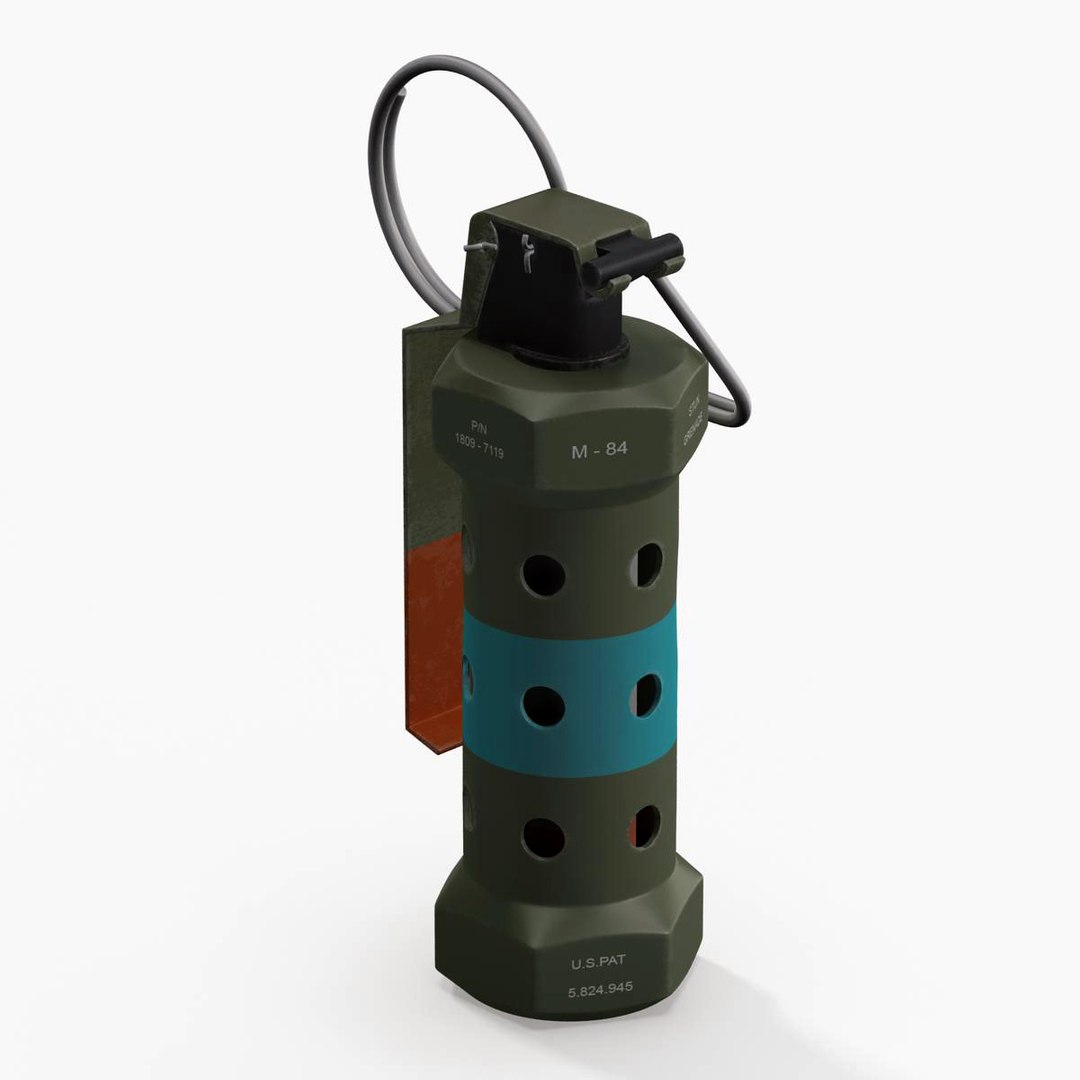 M84 Stun Grenade 3d Model